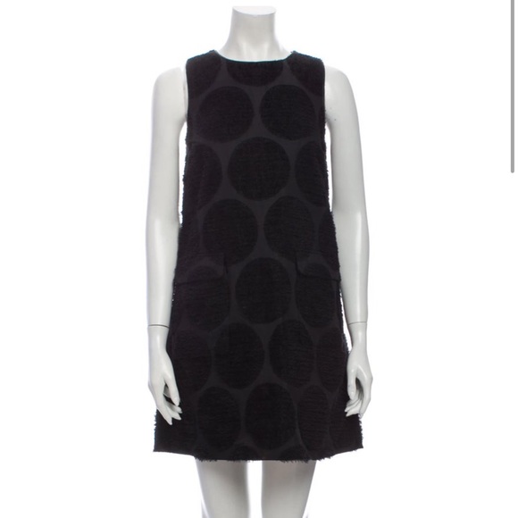 Lisa Perry | Dresses | Lisa Perry Polka Dot Mini Black Sleeveless Dress ...